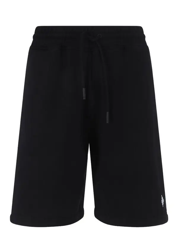 MARCELO BURLON COUNTY OF MILAN Drawstring Track Shorts - Black