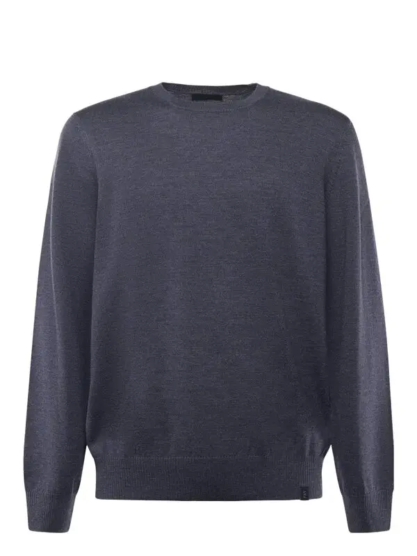 FAY Crew Neck Knitwear - Black