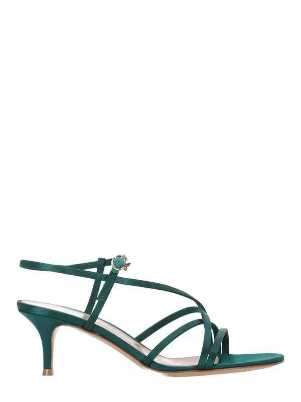 GIANVITO ROSSI Strappy Buckled Stiletto Sandals - Multicolor