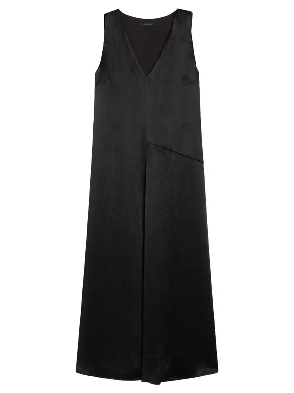 Max Mara Cima V-neck Sleeveless Maxi Dress - Black