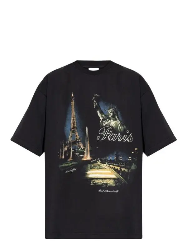 Vetements Graphic Printed Crewneck T-shirt - Black