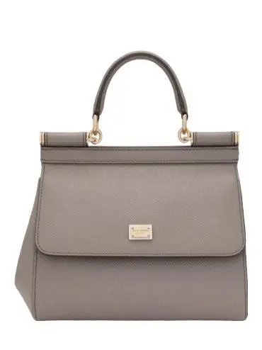 Dolce & Gabbana Medium Sicily Handbag With Removable Shoulder Strap - Beige