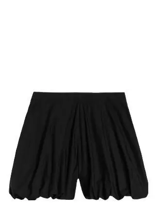 JIL SANDER Poplin Balloon Shorts - Black