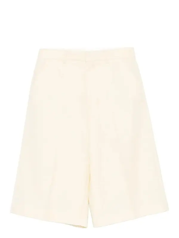 Ami Wide Bermuda Shorts - White