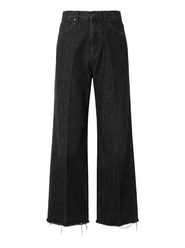 Gucci Vintage Effect Denim Jeans - Black