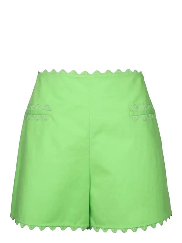 Moschino Lace Detail Shorts - Green