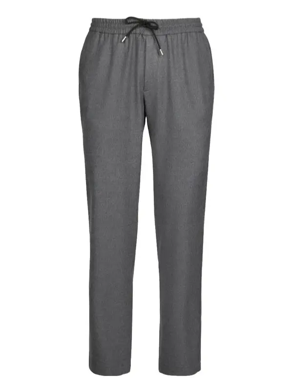 Sease Drawstring Wool Pants - Black