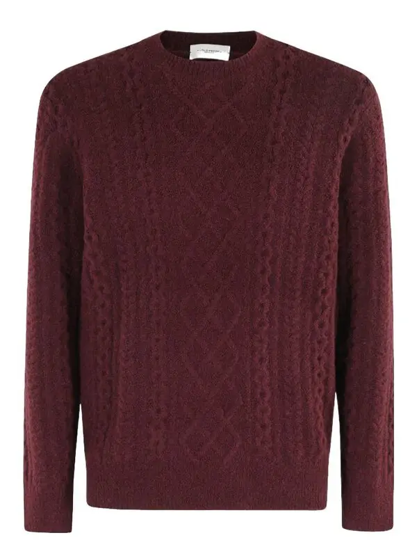 PAOLO PECORA Crew Neck Sweater - Red