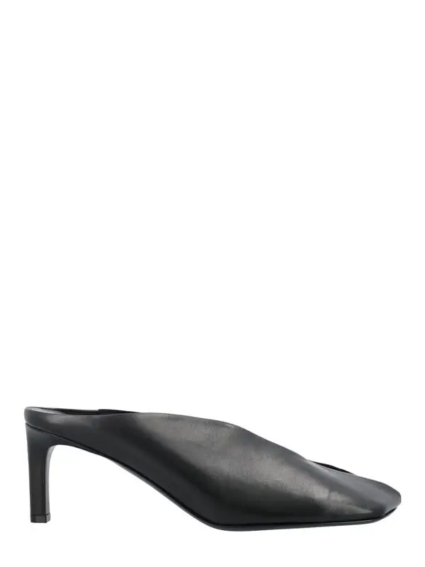 JIL SANDER Square-toe High-heel Mules - Gray