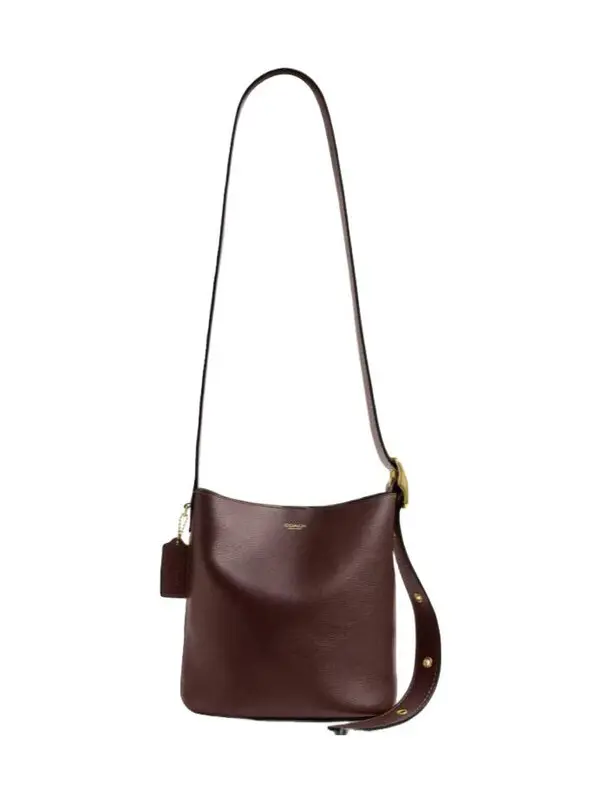 COACH Bleecker Strap Calf Leather Tote Bag - Brass/maple