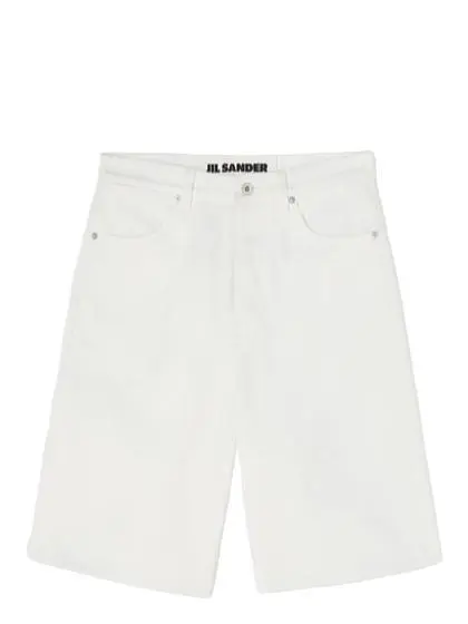 JIL SANDER Relaxed Fit Denim Shorts - Porcelain