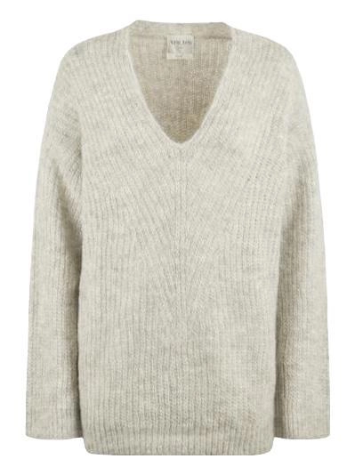 FORTE_FORTE V-neck Long Sleeve Sweater - No
