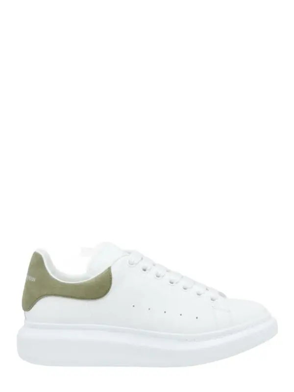 Alexander McQueen Low-top Sneakers With Color-block Design - White/green