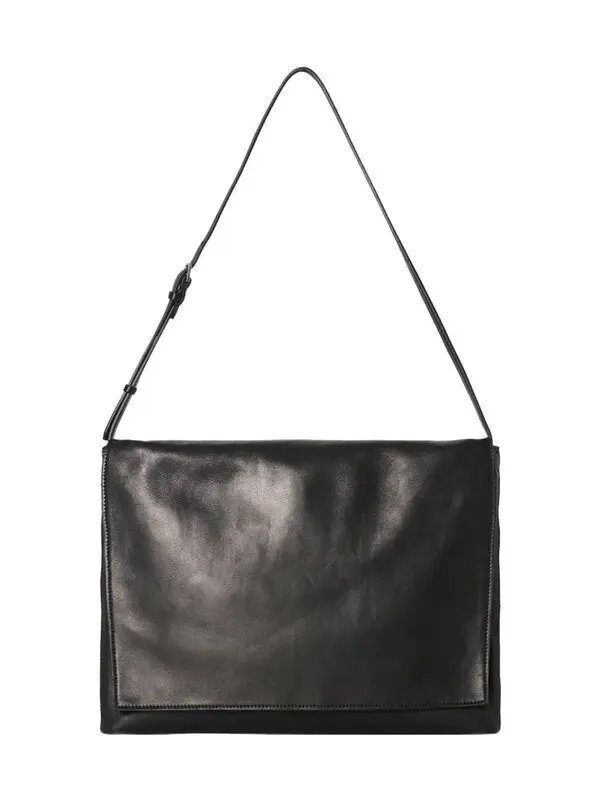 THE ROW Flap Shoulder Bag - Black