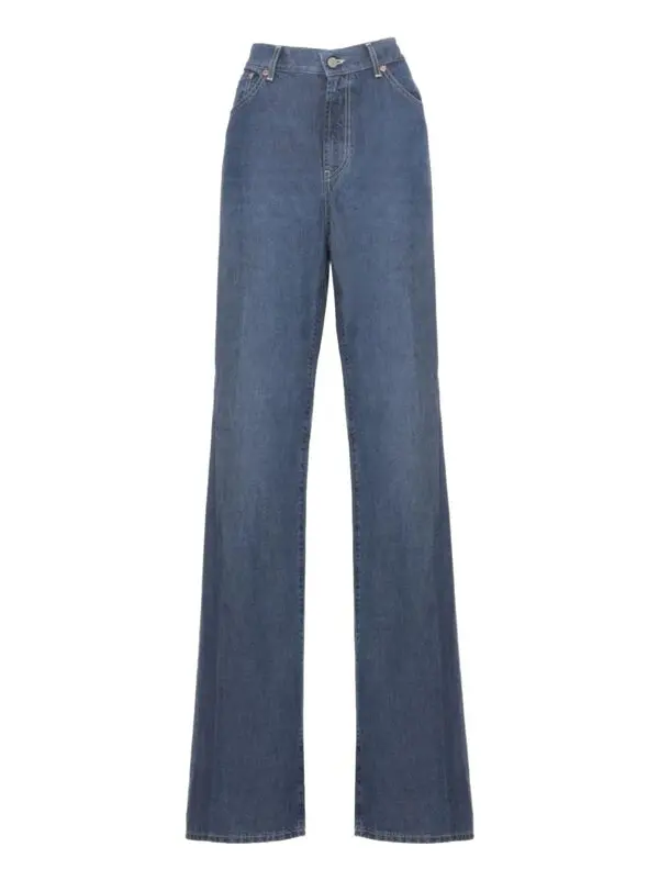 DONDUP High-rise Wide-leg Jeans - Blue