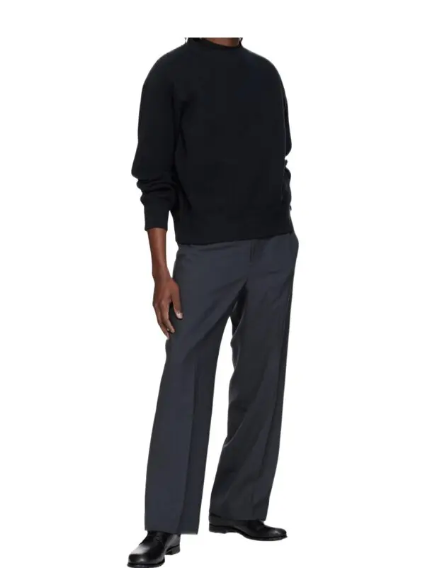 Sacai Long Sleeve Crewneck Sweatshirt - Black