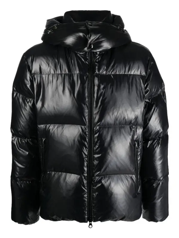 Duvetica Padded Jacket With Removable Hood - Black