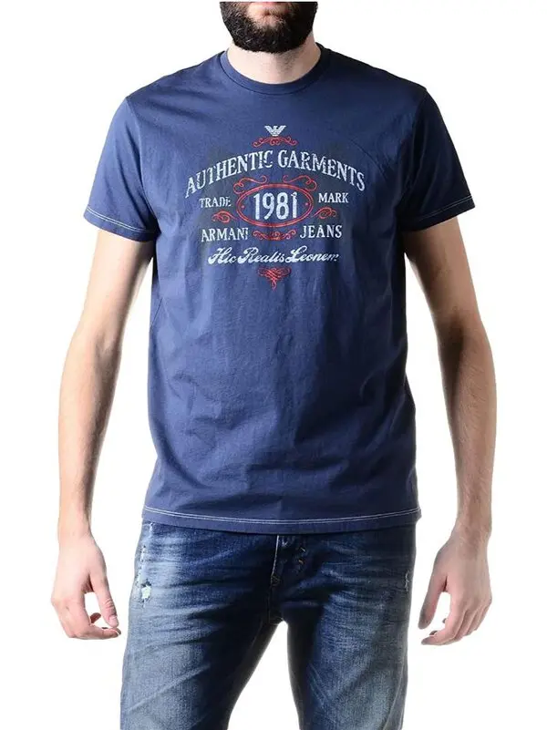 Emporio Armani Logo Details T-shirt - Blue