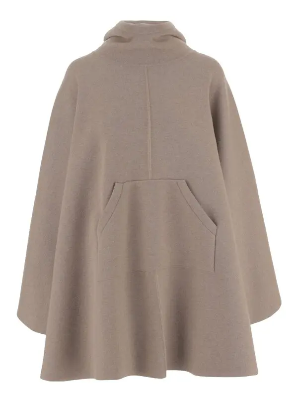 Bottega Veneta Hooded Cape - Nude