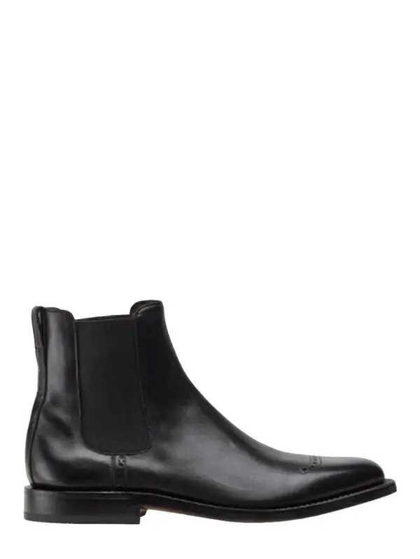 FERRAGAMO High-top Chelsea Boots - Black