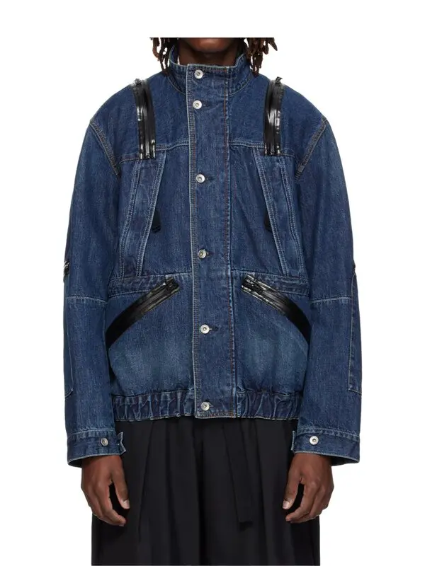 Sacai Non-stretch Denim Jacket - Blue