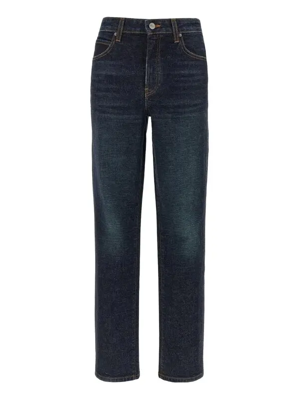 Khaite High-waisted Slim Jeans - Black
