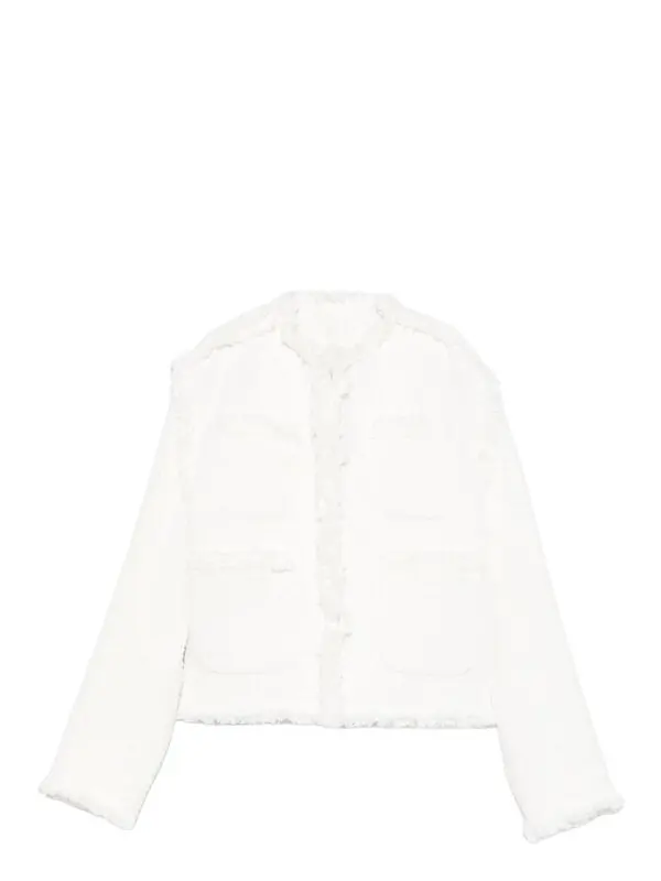 Sacai Distressed Denim Jacket - Offwhite