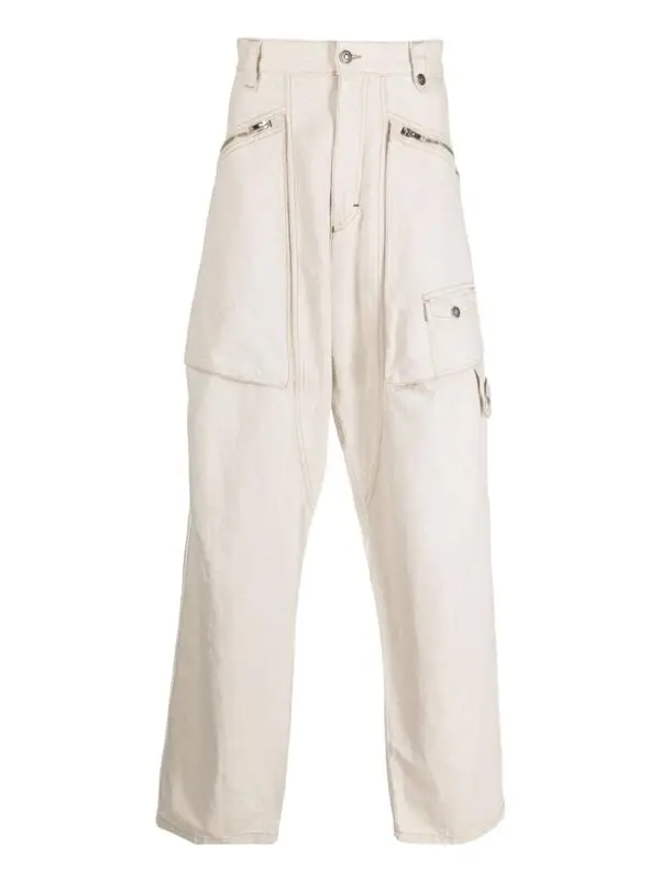 Isabel Marant Étoile Paciane Straight-leg Parker Pants - White