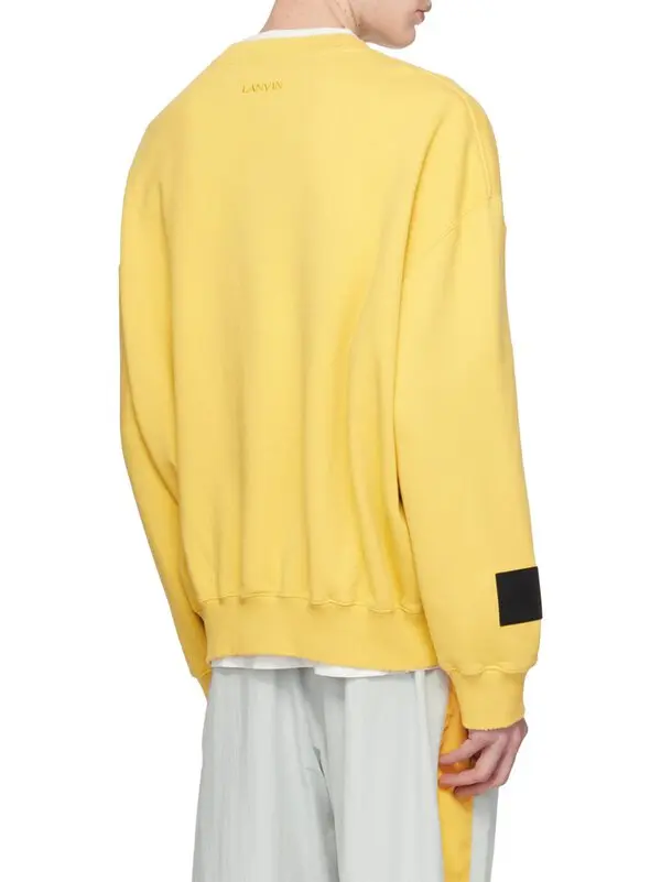 LANVIN Graphic Print Pullover - Yellow