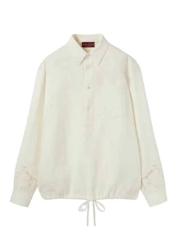 Gucci Embroidery Shirt - White
