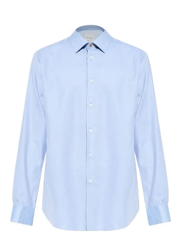 Paul Smith Tailored-fit Pin-dot Easy Care Shirt - Blue