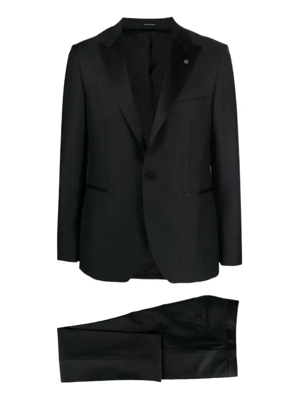 Tagliatore Virgin Wool Dinner Suit - Black