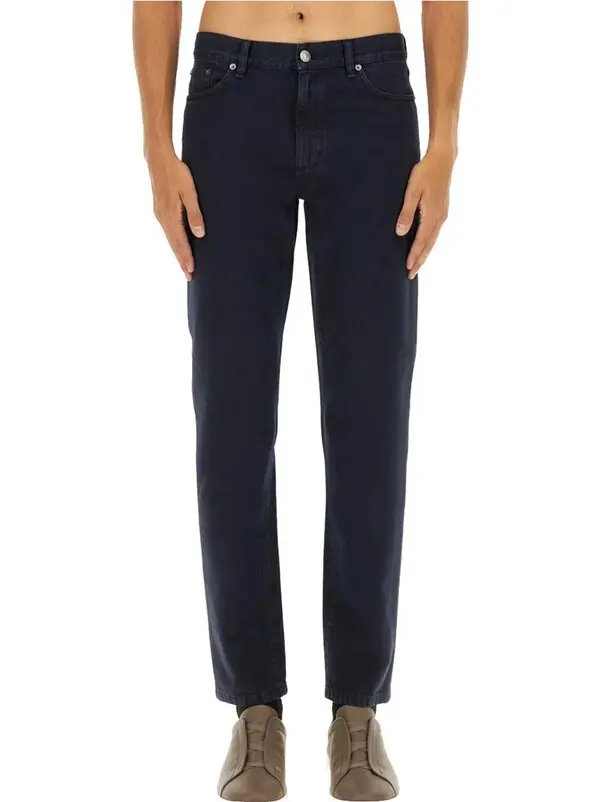 Zegna Belt Loop Jeans - Black
