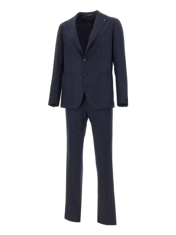 Tagliatore Slim Fit Two Piece Suit - Blue