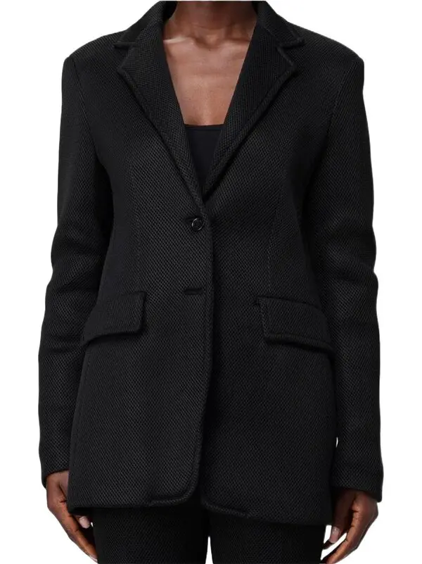 Max Mara Single-breasted Tailored Blazer - Black