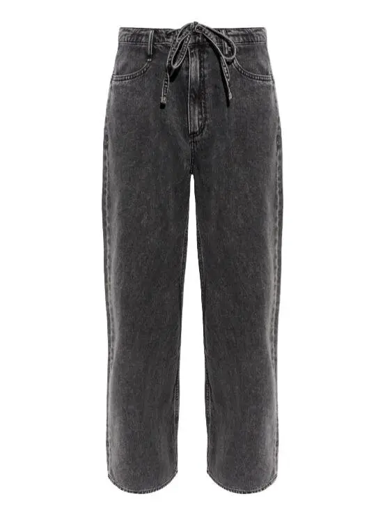 RAG  BONE Rag & Bone Phoebe Drawstring Detail Trousers - Grey