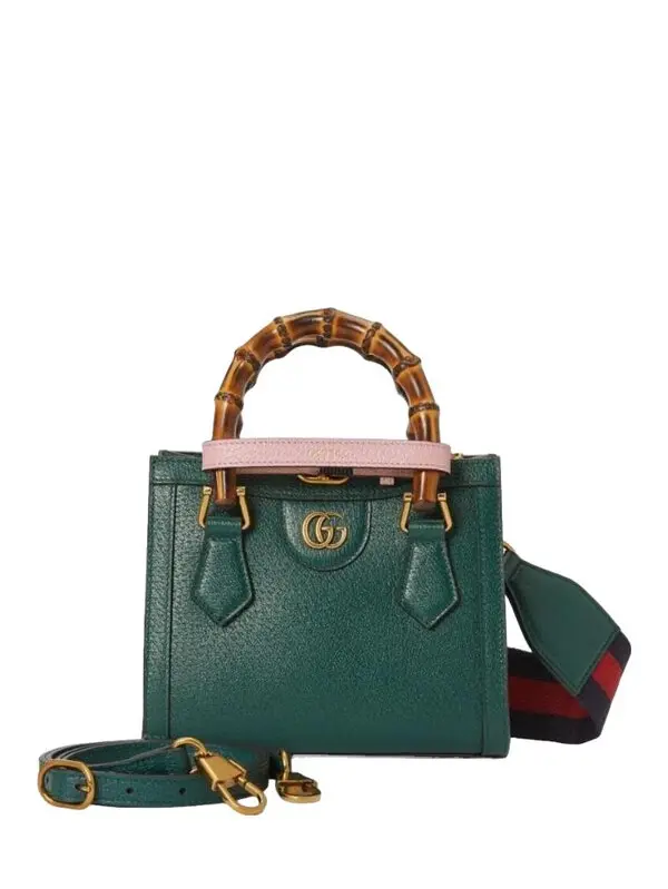 Gucci Mini Diana Top Handle Bag - Green