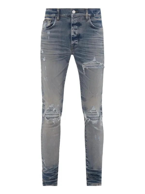 Amiri Belted Skinny Jeans - Vintage Indigo