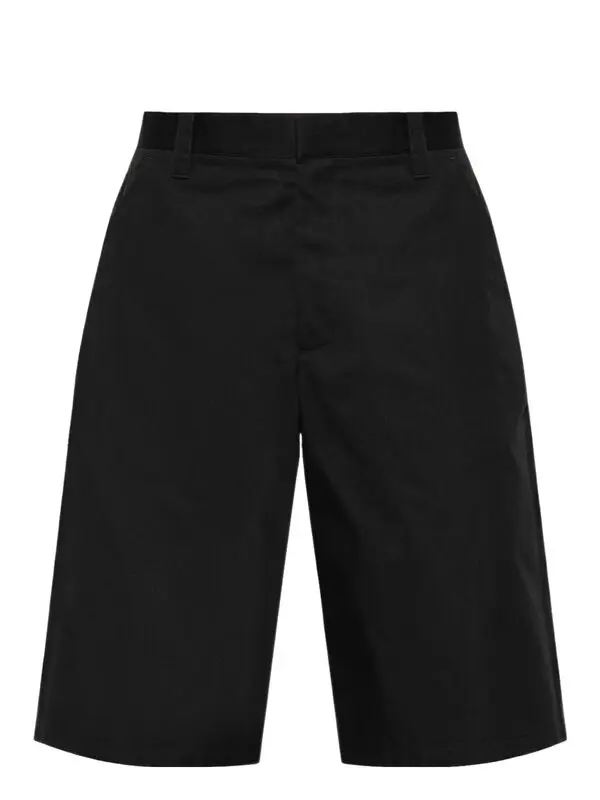 Moschino Straight Leg Knee Length Bermuda Shorts - Black