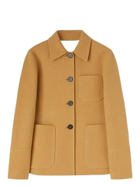 JIL SANDER Single-breasted Overshirt - Brown