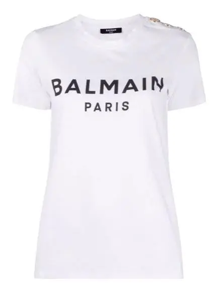 Balmain Paris Logo T-shirt - White