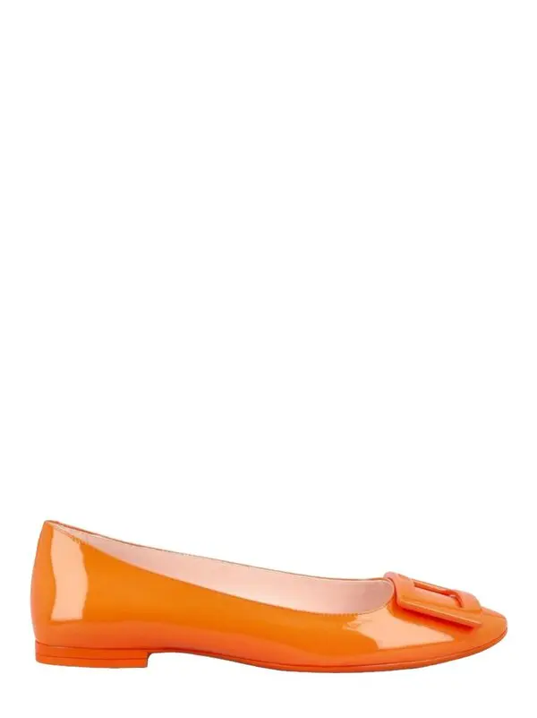 ROGER VIVIER Logo Embossed Flat - Orange