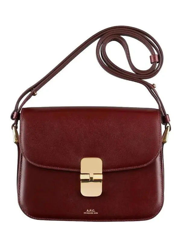 A.p.c. Grace Logo Print Shoulder Bag - Red