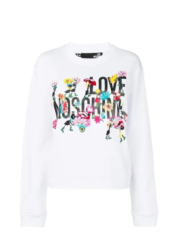 Moschino Flower Embroidered Sweater - No