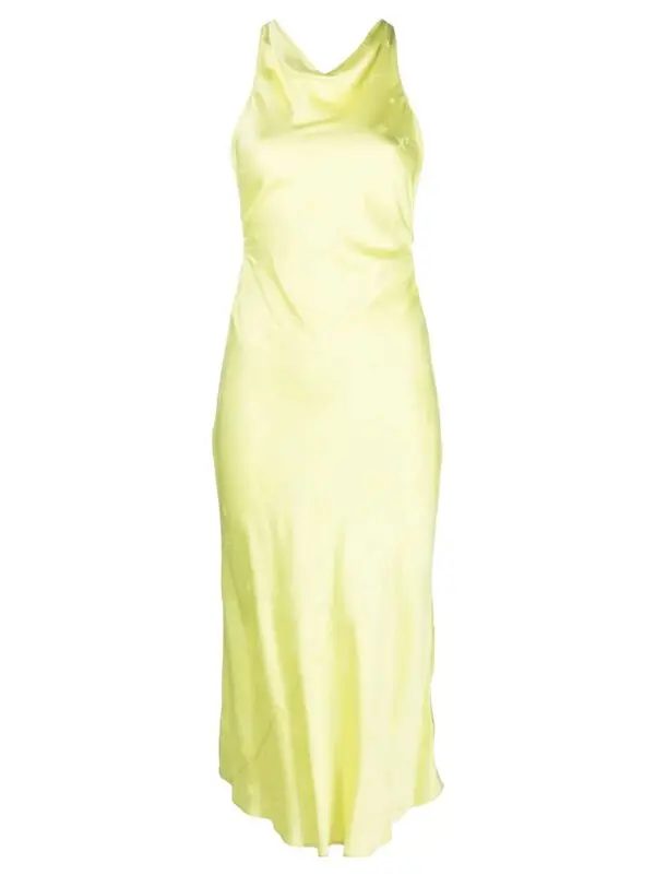 FORTE_FORTE Sleeveless Criss-cross Back Maxi Dress - Yellow