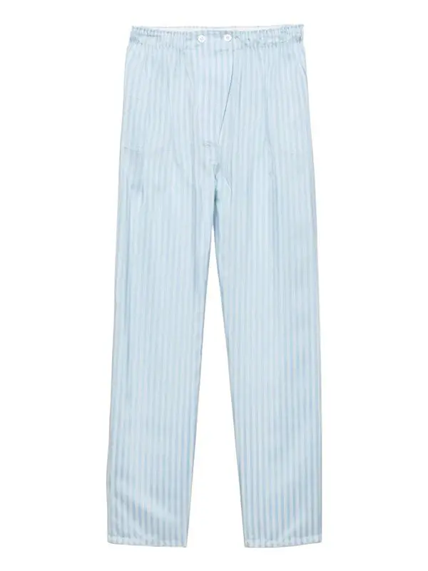 Prada Striped Trousers - Light Blue
