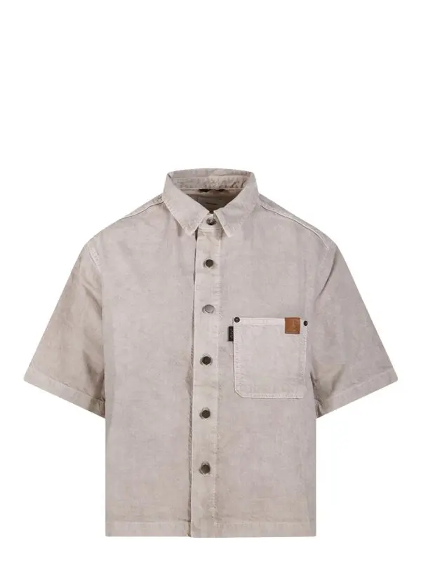 HAIKURE Short Sleeve Shirt With Pocket - Hazelnut