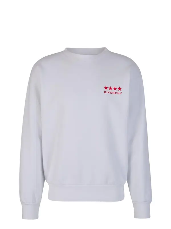 Givenchy Logo Printed Crewneck Sweatshirt - White