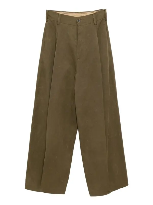 UMA WANG Wide Leg Trousers - Green