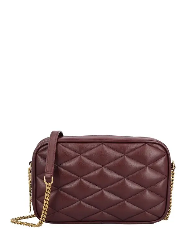 Saint Laurent Quilted Leather Shoulder Bag - Red